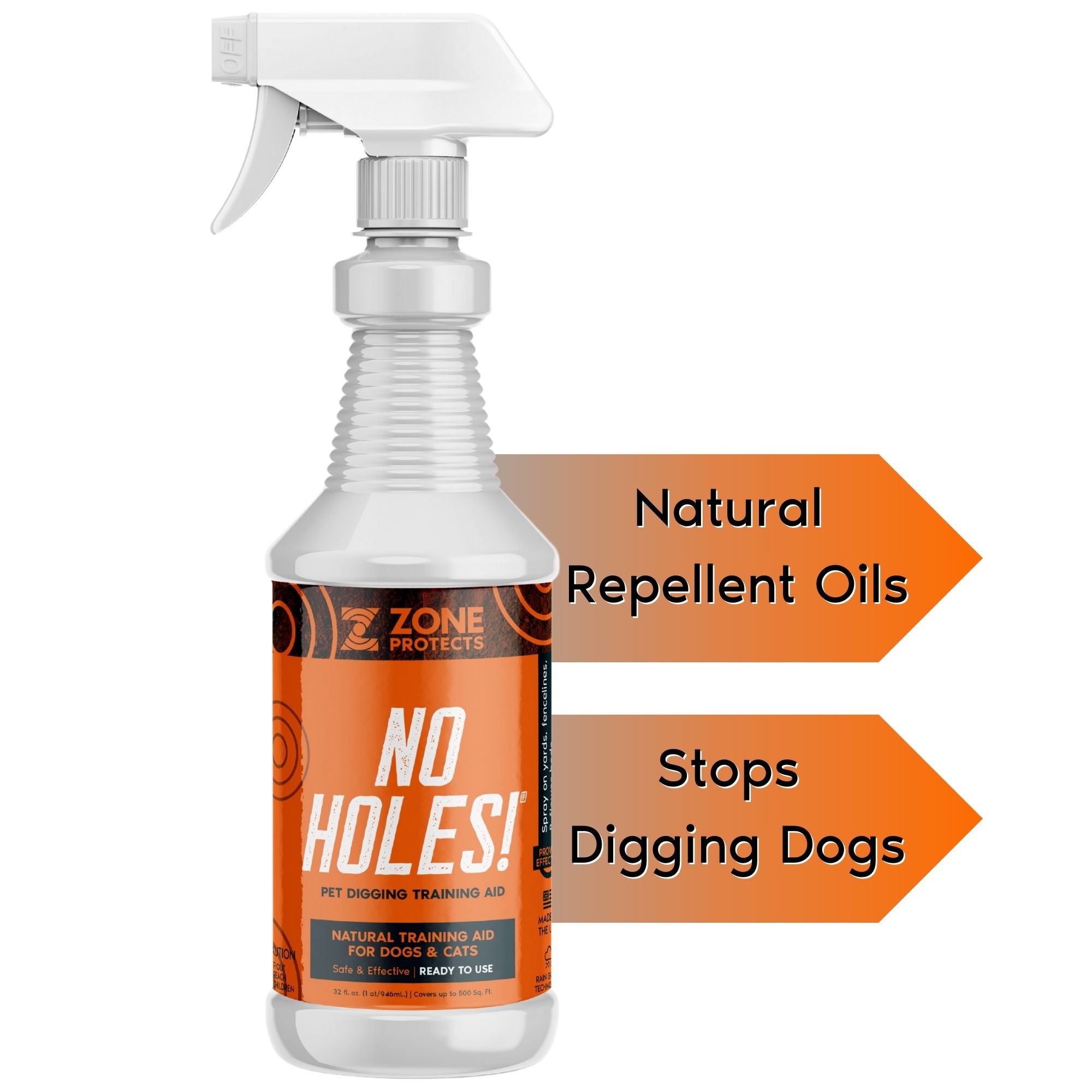 No Holes! Digging Prevention Spray 32oz - Zone Protects