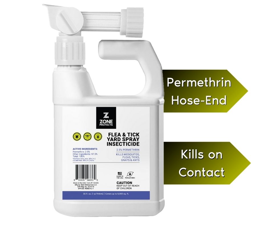 Flea and Tick Yard Spray Insecticide Hose End Sprayer – Zone Protects