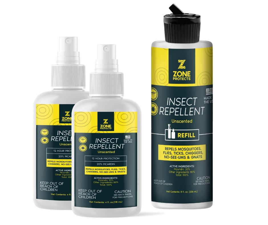 Picaridin Based Unscented Insect Repellent – Zone Protects